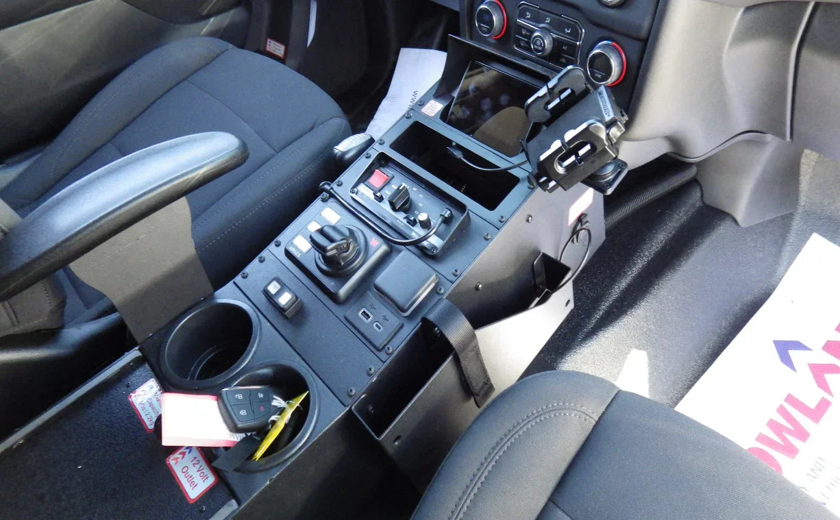 16” Low Center Console for Tahoe, Suburban & Yukon – Rowland Emergency