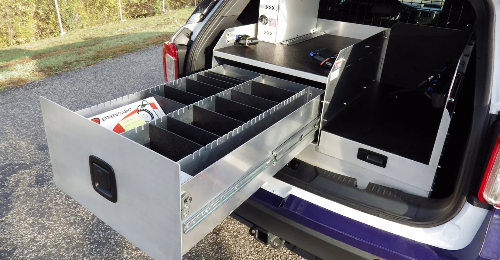 L-Shaped Storage Tray and Drawer for Ford Explorer – Rowland Emergency